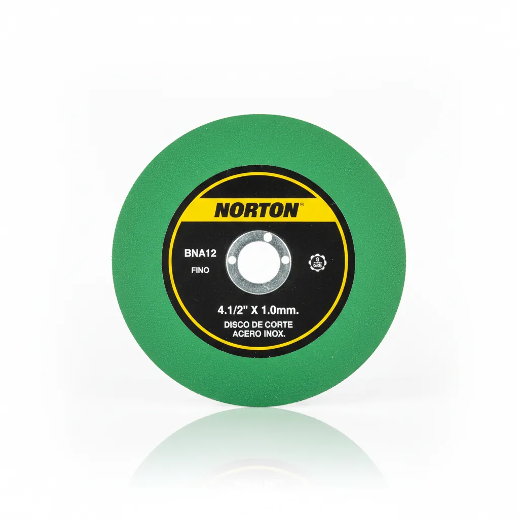 Disco De Corte Fino Acero Inox. Norton Bna12 4.1/2 X 1,0mm ...